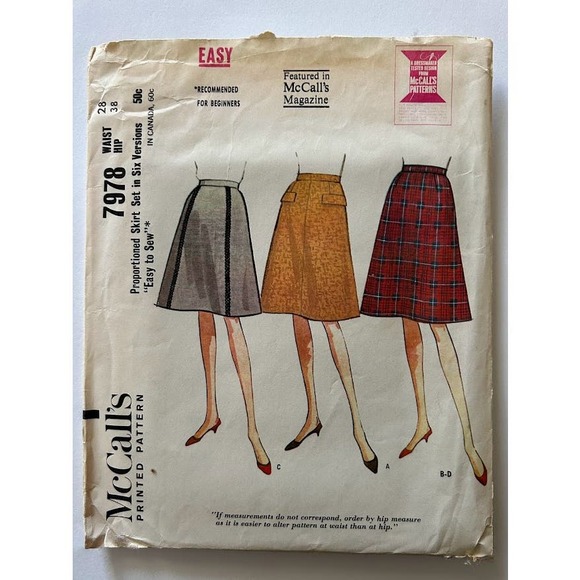 McCall's | Dresses | Mccalls Vintage Sewing Pattern 7978 96s Aline ...
